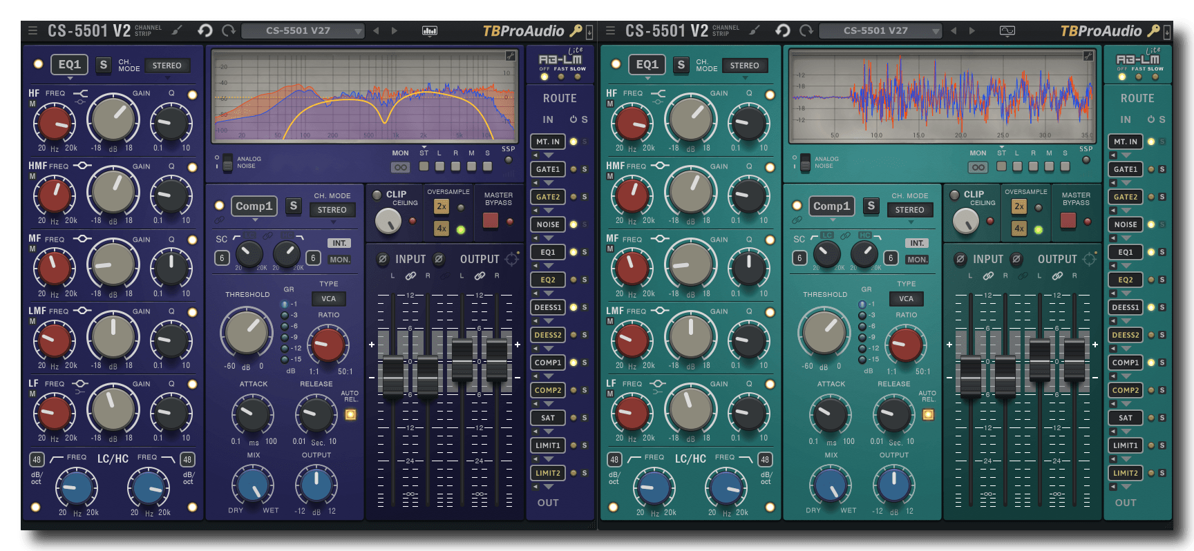 TBProAudio updates CS-5501 to V2.7, a channel strip for Windows and Mac ...
